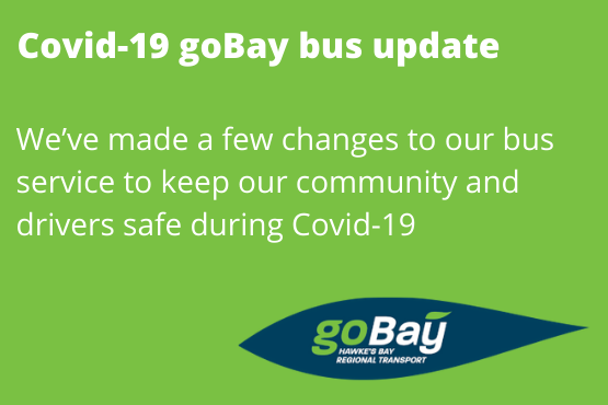 COVID-19 goBay bus update | Home | Hawke's Bay Regional Council